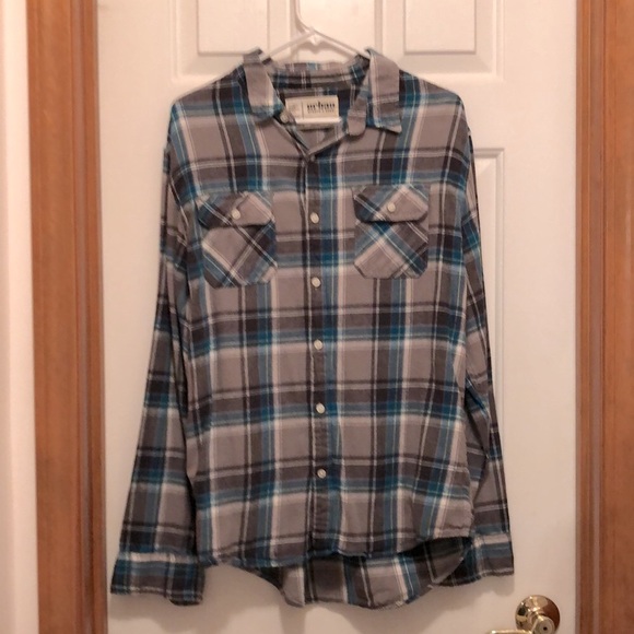 urban pipeline | Shirts | Young Mens Size L Flannel Shirt By Urban ...